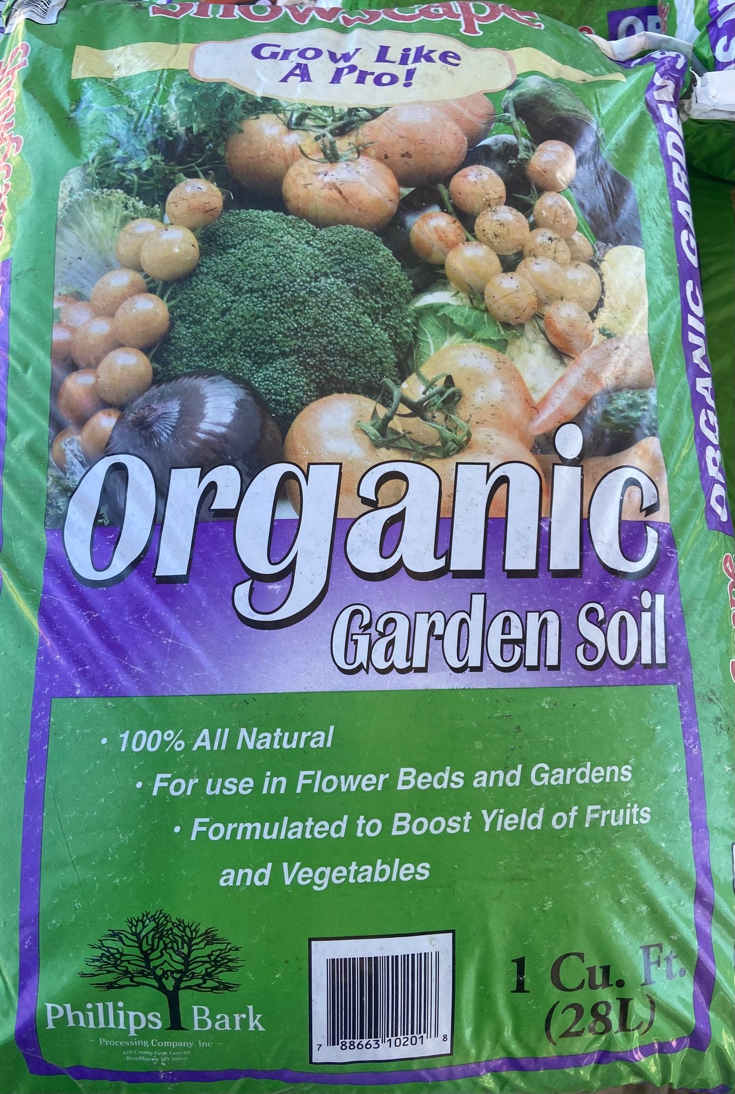 1 CF Showscape Organic Garden Soil | Cane Row Nursery & Landscaping